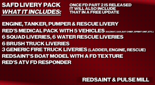 RedSaint 2022 SAFD Livery Pack - Redsaint - LauncherLeaks