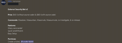 Fivem External Security Discord Bot Miscellaneous Launcherleaks