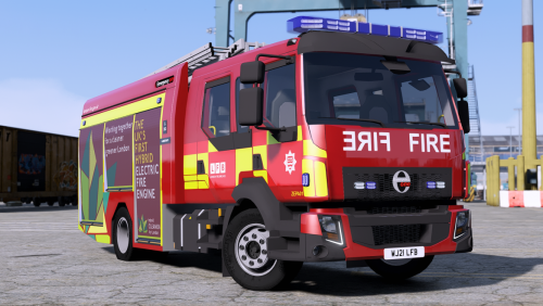 Electric Volvo Fire Engine - UK / British - LauncherLeaks