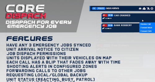 [STANDALONE] Core Disatch - Scripts - LauncherLeaks