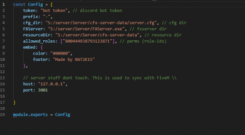 FiveM server status control Discord bot (NAT2K15) - NAT2K15 ...