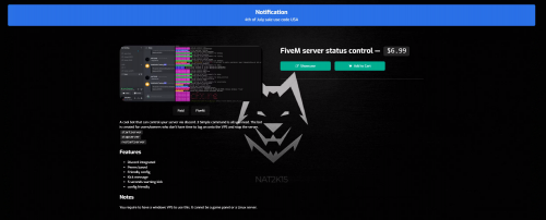 FiveM server status control Discord bot (NAT2K15) - NAT2K15 - LauncherLeaks
