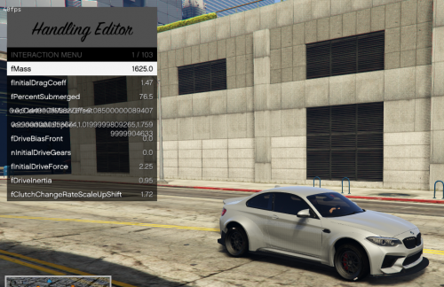 FiveM Live In Server Car Handling Editor. - QB-CORE - LauncherLeaks