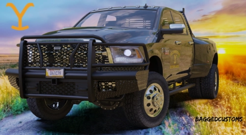 Bagged Custom's Yellowstone Dodge Ram | FiveM | Rare - Vehicles ...