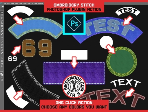 Embroidery Stitch Plugin (Made For: Photoshop) - Prime/Ultimate ...