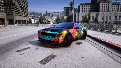 Crazy Wrapped Hellcat Challenger - Vehicles - LauncherLeaks