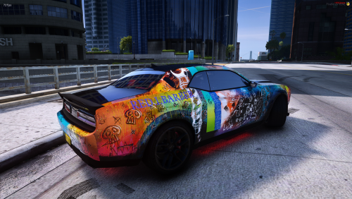 Crazy Wrapped Hellcat Challenger - Vehicles - LauncherLeaks