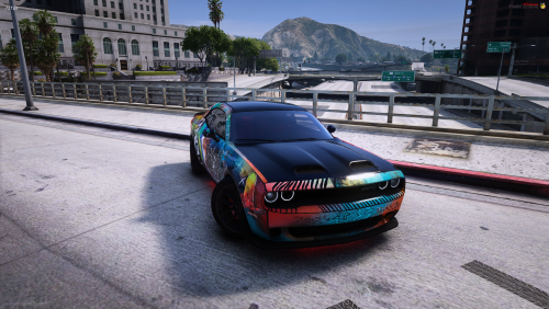 Crazy Wrapped Hellcat Challenger - Vehicles - LauncherLeaks