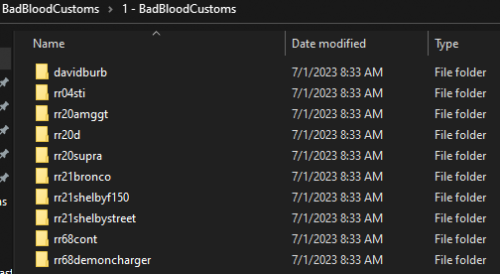 BadBloodCustoms HUGE Vehicle Pack - 1/5 - Vehicles - LauncherLeaks