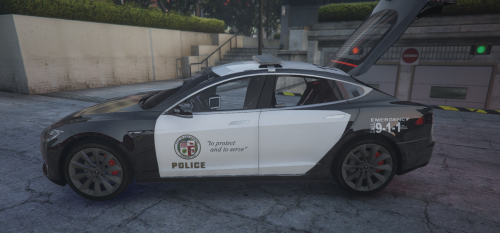 Lapd Tesla Model s By LucaDesigns - Solo Designs - LauncherLeaks