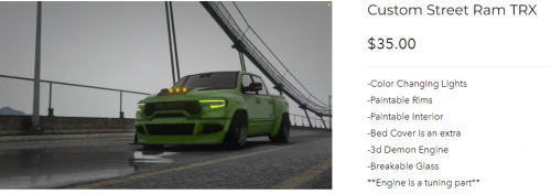 BadBlood Custom Street Ram TRX - Vehicles - LauncherLeaks