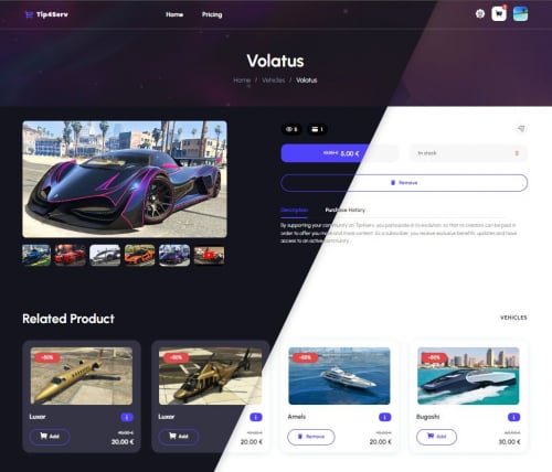 Tip4serv donation webstore for ESX & QBCore - QB-CORE - LauncherLeaks