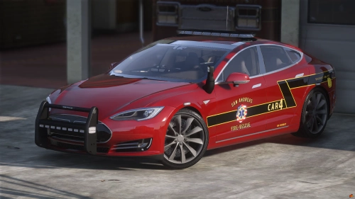 2016 Tesla Fire Electric vehicle SP+Fivem Ready TrooperCorentin [NON ...
