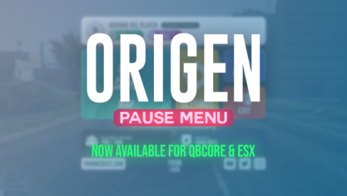 Origen Pause Menu - QB-CORE - LauncherLeaks