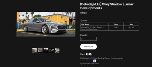 Obey Shadow | Lunar Developments - Vehicles - LauncherLeaks