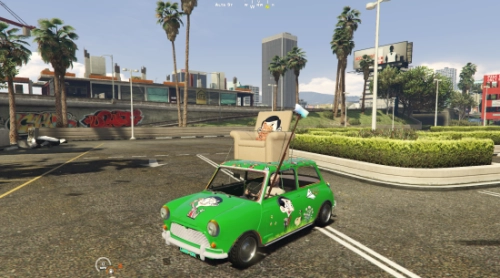 Mini Cooper Mr Bean animated - Vehicles - LauncherLeaks