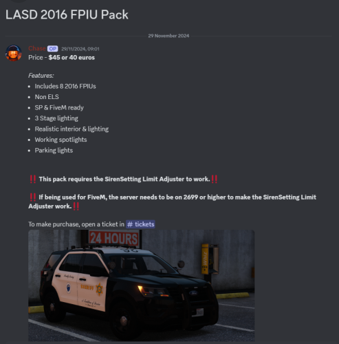 Nathan's LASD 2016 FPIUs - Vehicles - LauncherLeaks