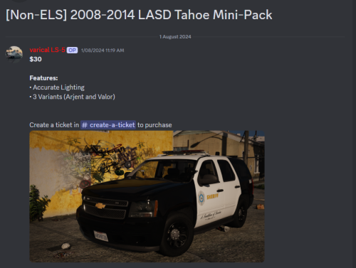 Varical's 08-14 LASD Tahoe Pack - Vehicles - LauncherLeaks