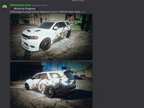 2018 Dodge Durango Hellcat Widebody Custom | MOPAR MAKs Mods - Vehicles ...