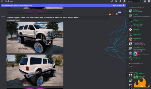 Custom Bagged/Lifted Ford F250 Super Duty Excursion On American Force ...