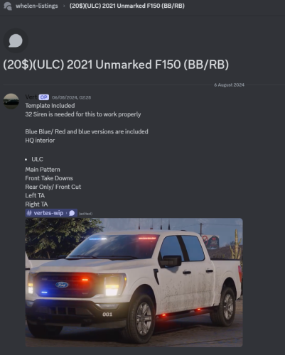 Vert's Unmarked Ford F150 (ULC) - Vehicles - LauncherLeaks