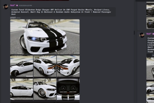 Custom Tuned Slideshow Dodge Charger SRT Hellcat On ESR Forged Series ...