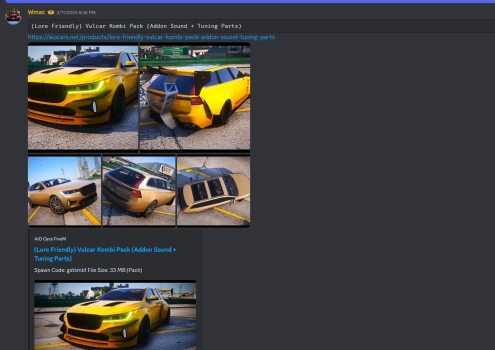 (Lore Friendly) Vulcar Kombi Pack | GOM - Vehicles - LauncherLeaks