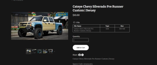 Cateye Chevy Silverado Pre Runner Custom | Swuey - Vehicles - LauncherLeaks