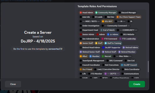 DoJRP 2025 Templates - Server Templates - LauncherLeaks