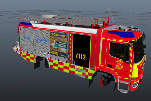 BOMBEROS 20CM 20CAMION FIRE TRUCK EUROPE SPAIN MADRID - Vehicles ...