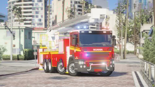 QFD SCANIA LADDER PLATFORM - Vehicles - LauncherLeaks