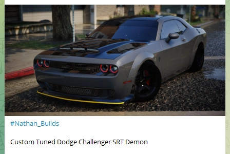 Dodge Challenger Demon | Nathans Builds - Vehicles - LauncherLeaks