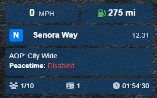 [Script] Area West RP Custom HUD - Scripts - LauncherLeaks